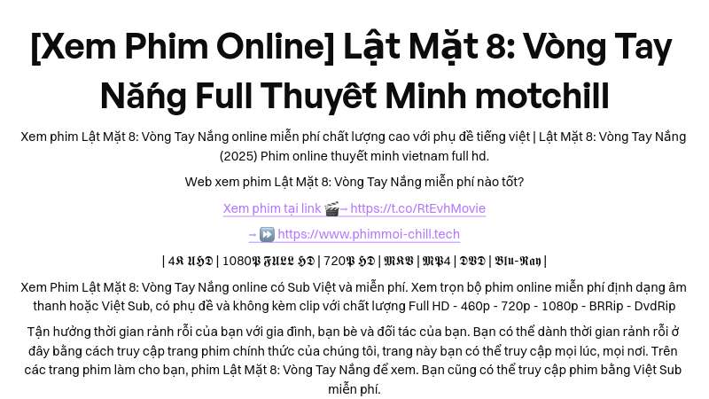 [𝗫𝗲𝗺 𝗣𝗵𝗶𝗺 𝗢𝗻𝗹𝗶𝗻𝗲] Lật Mặt 8 Vòng Tay Nắng Full 𝗧𝗵𝘂𝘆ế𝘁 𝗠𝗶𝗻𝗵 motchill ...