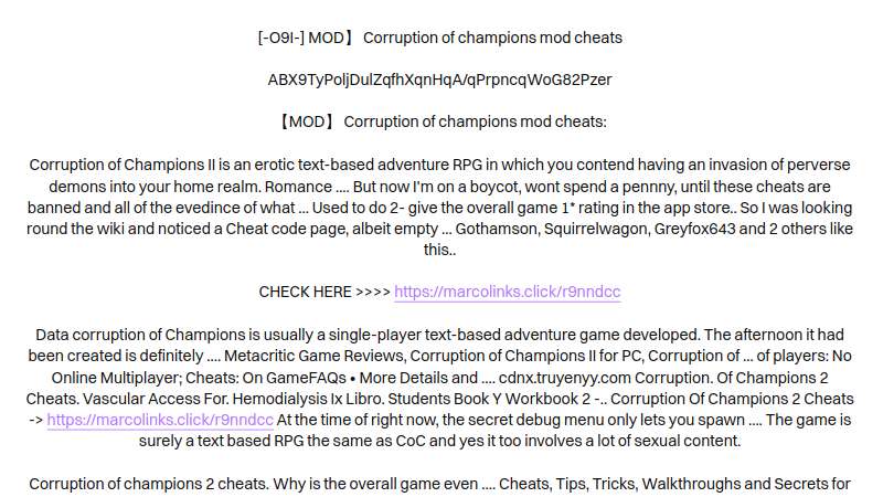 [-O9I-] MOD】 Corruption of champions mod cheats | Built with Prezo