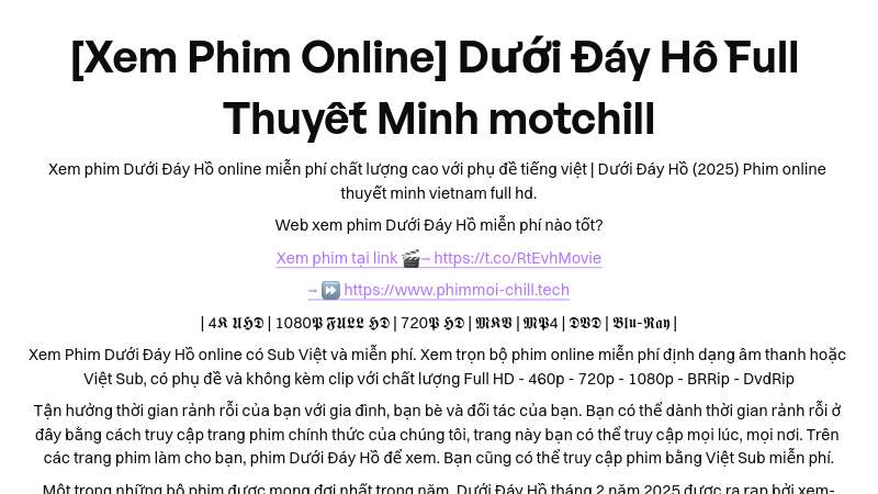 [𝗫𝗲𝗺 𝗣𝗵𝗶𝗺 𝗢𝗻𝗹𝗶𝗻𝗲] Dưới Đáy Hồ Full 𝗧𝗵𝘂𝘆ế𝘁 𝗠𝗶𝗻𝗵 motchill | Built with Prezo
