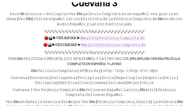 Elio (2025) EN ESPAÑOL Y LATINO — Cuevana 3 | Built with Prezo