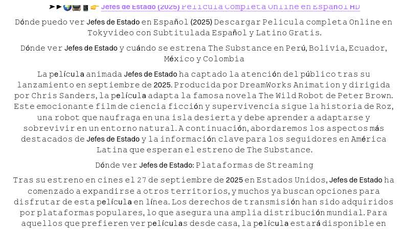 !PELISFLIX.¡ Ver Jefes de Estado (2025) Película ONLINE 𝚎𝚗 Español¡ | Built with Prezo